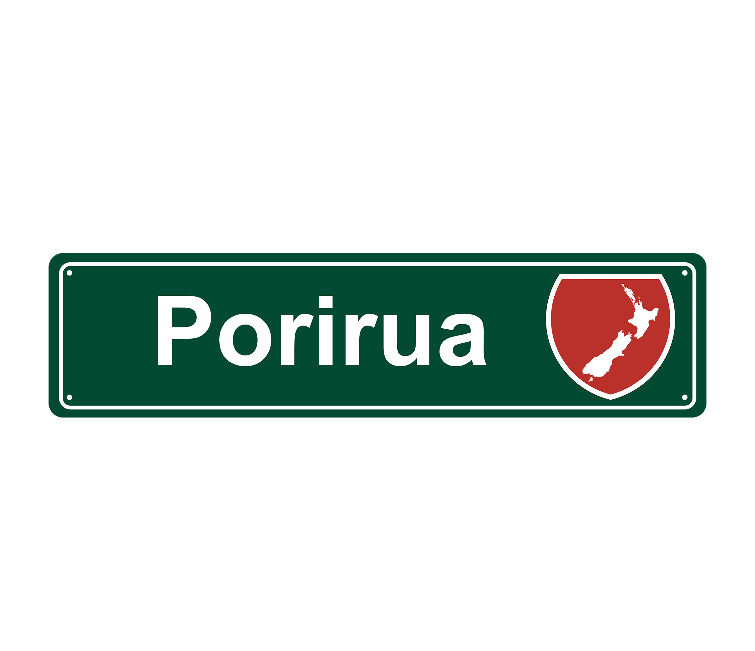Porirua Hanging Metal Sign – MyMerchant