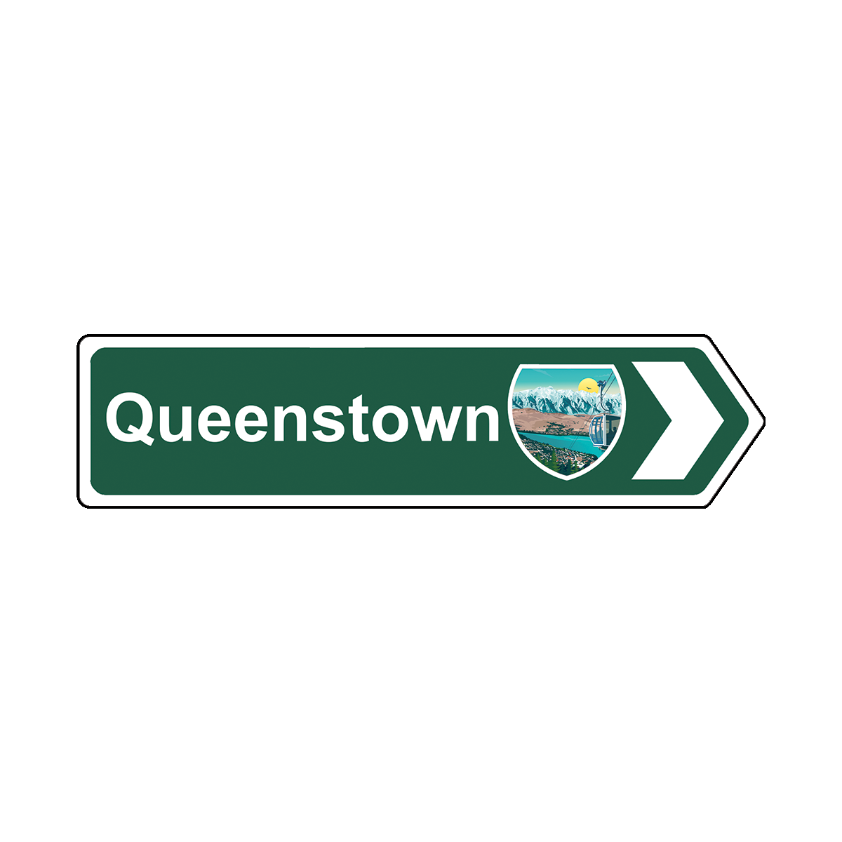 Native Road Sign Arrow Magnet - Queenstown Illustration – MyMerchant