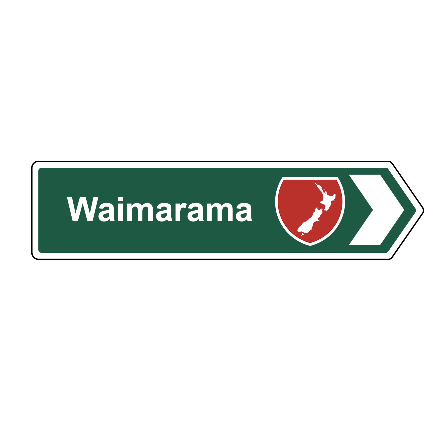 Native Road Sign Arrow Magnet - Waimarama – MyMerchant