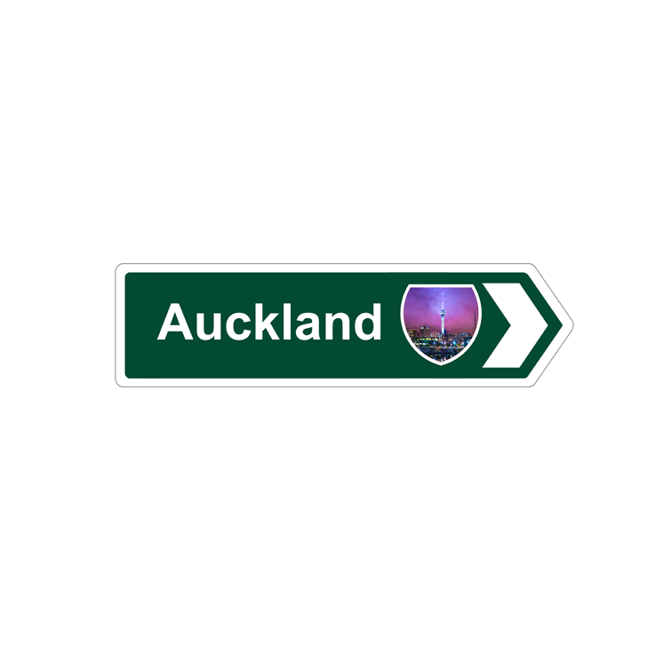 Native Road Sign Arrow Magnet - Auckland Bright Lights – MyMerchant