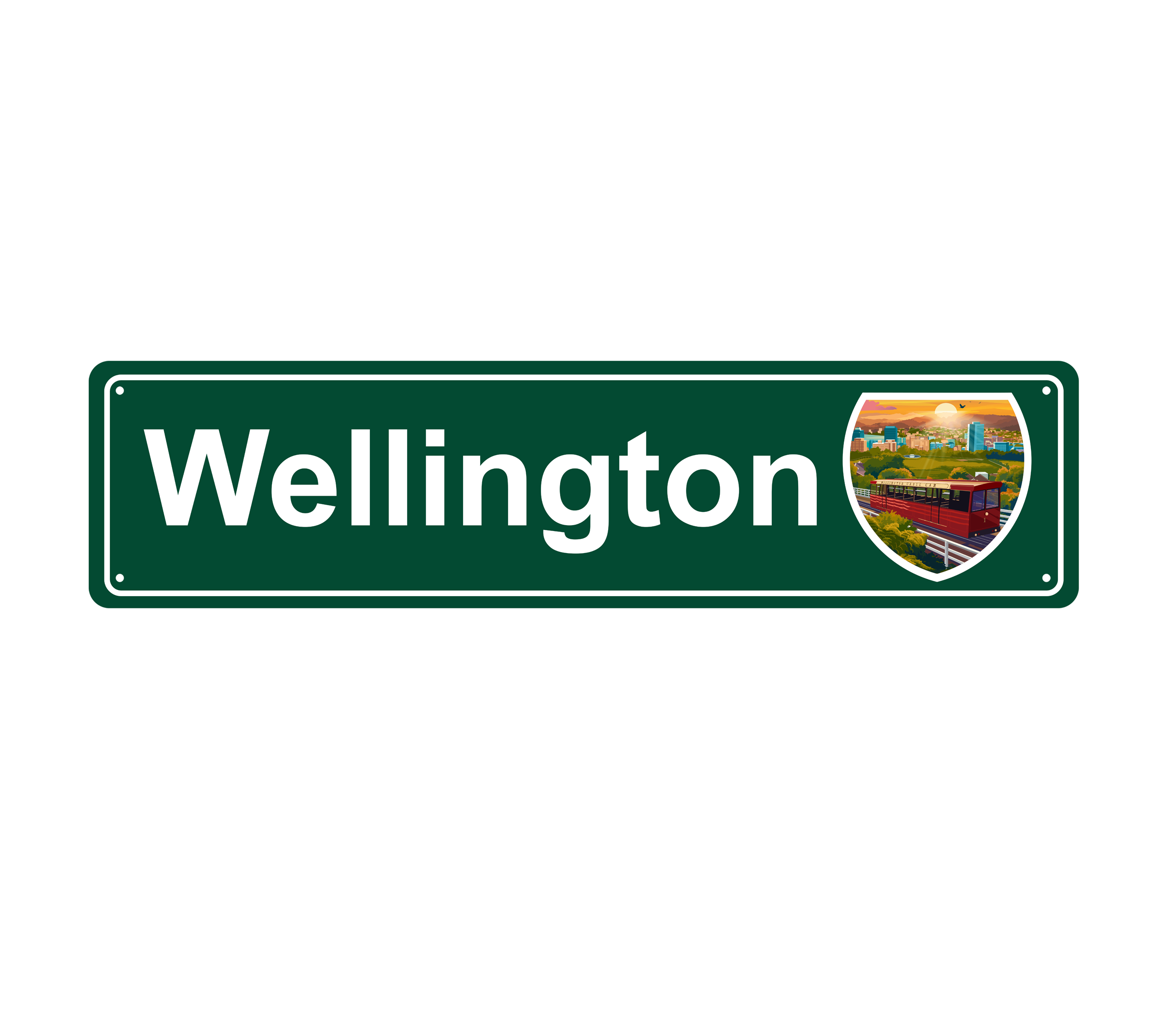 Wellington Hanging Metal Sign – MyMerchant